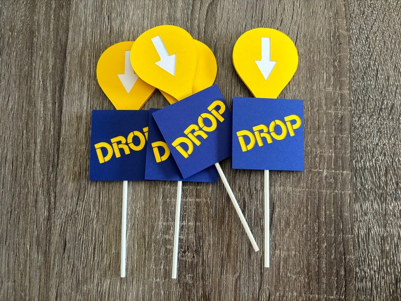 Fornite Drop Box Cupcake Toppers, Video Game Topper - Etsy