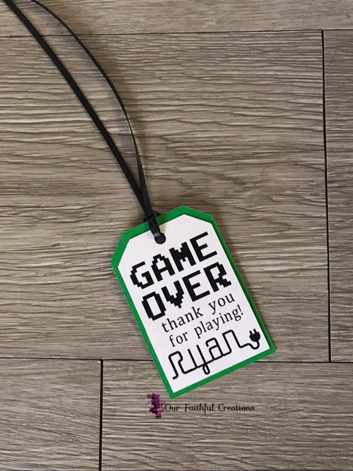 Video Game Party Favor Tag, Favor Tag, Pixel Party, Retro Birthday ...