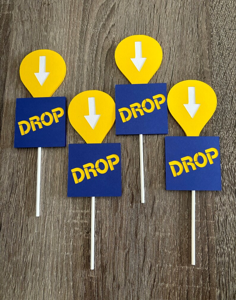 Fornite Drop Box Cupcake Toppers, Video Game Topper - Etsy