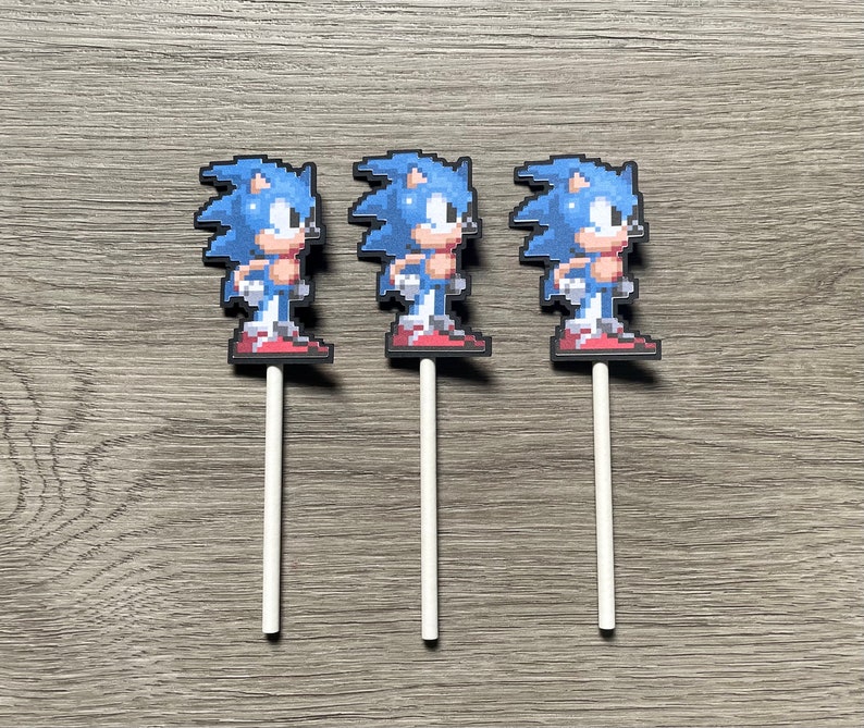 12 Retro Cupcake Toppers, Video Game Cupcake Toppers, Arcade, 8 Bit ...