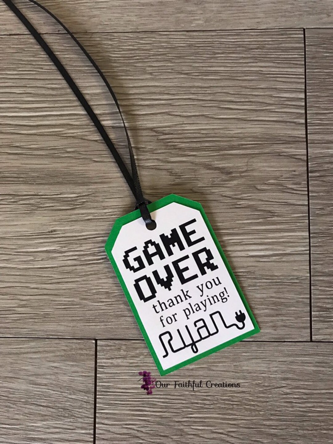 Video Game Party Favor Tag, Favor Tag, Pixel Party, Retro Birthday ...
