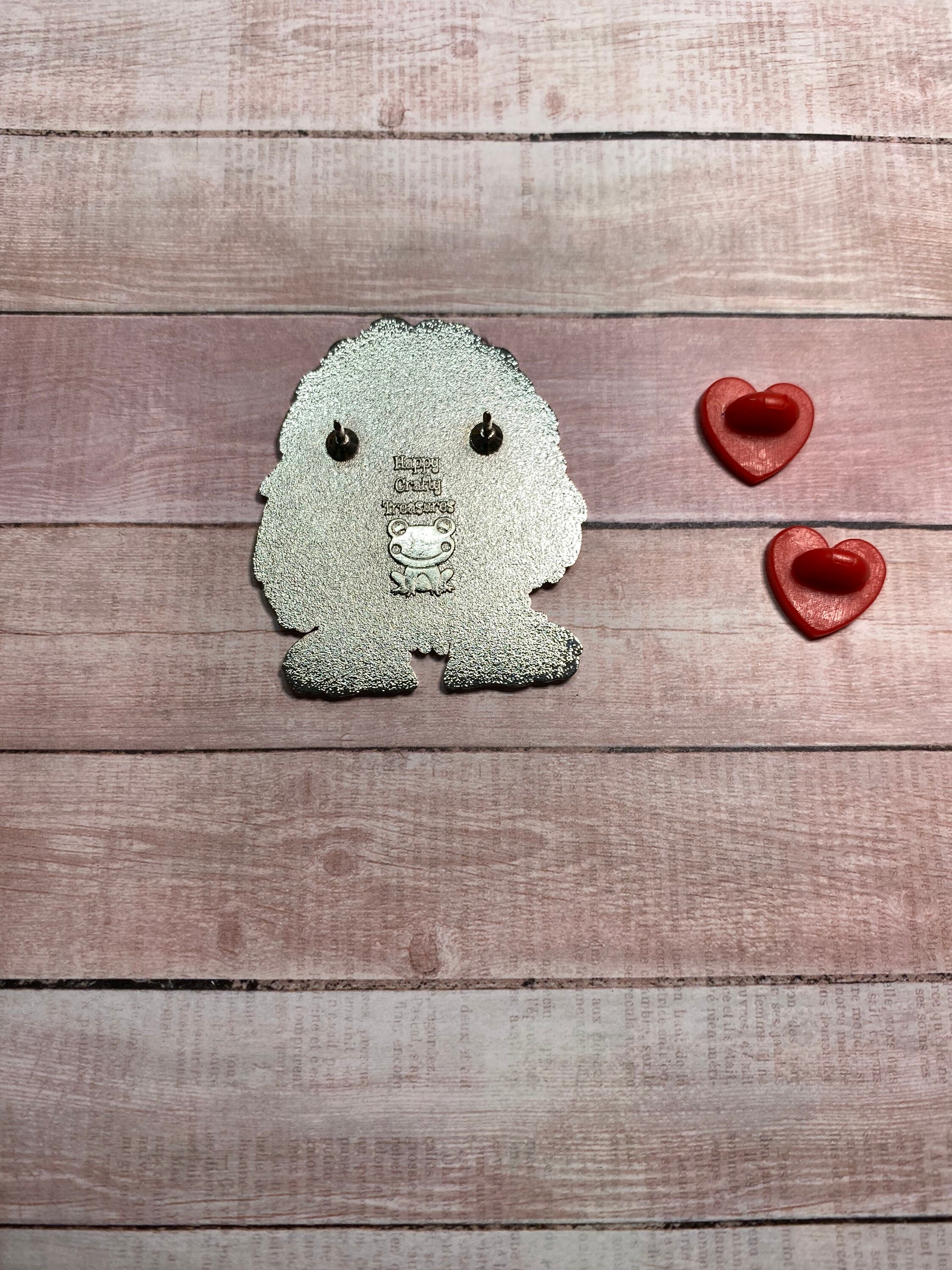 Cute Yeti Snowman Enamel Glitter Pin. - Etsy