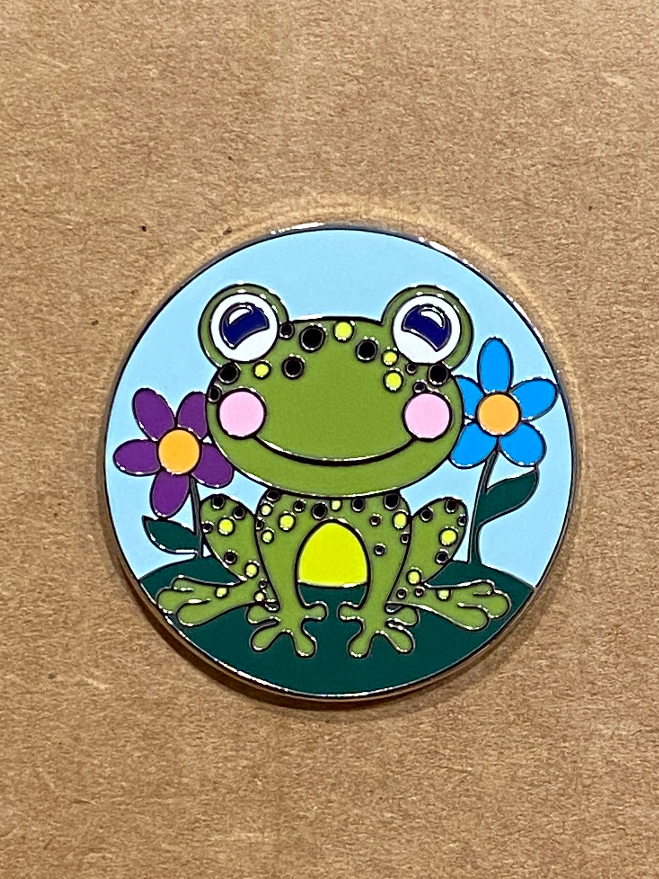 Frog Enamel Pin. - Etsy