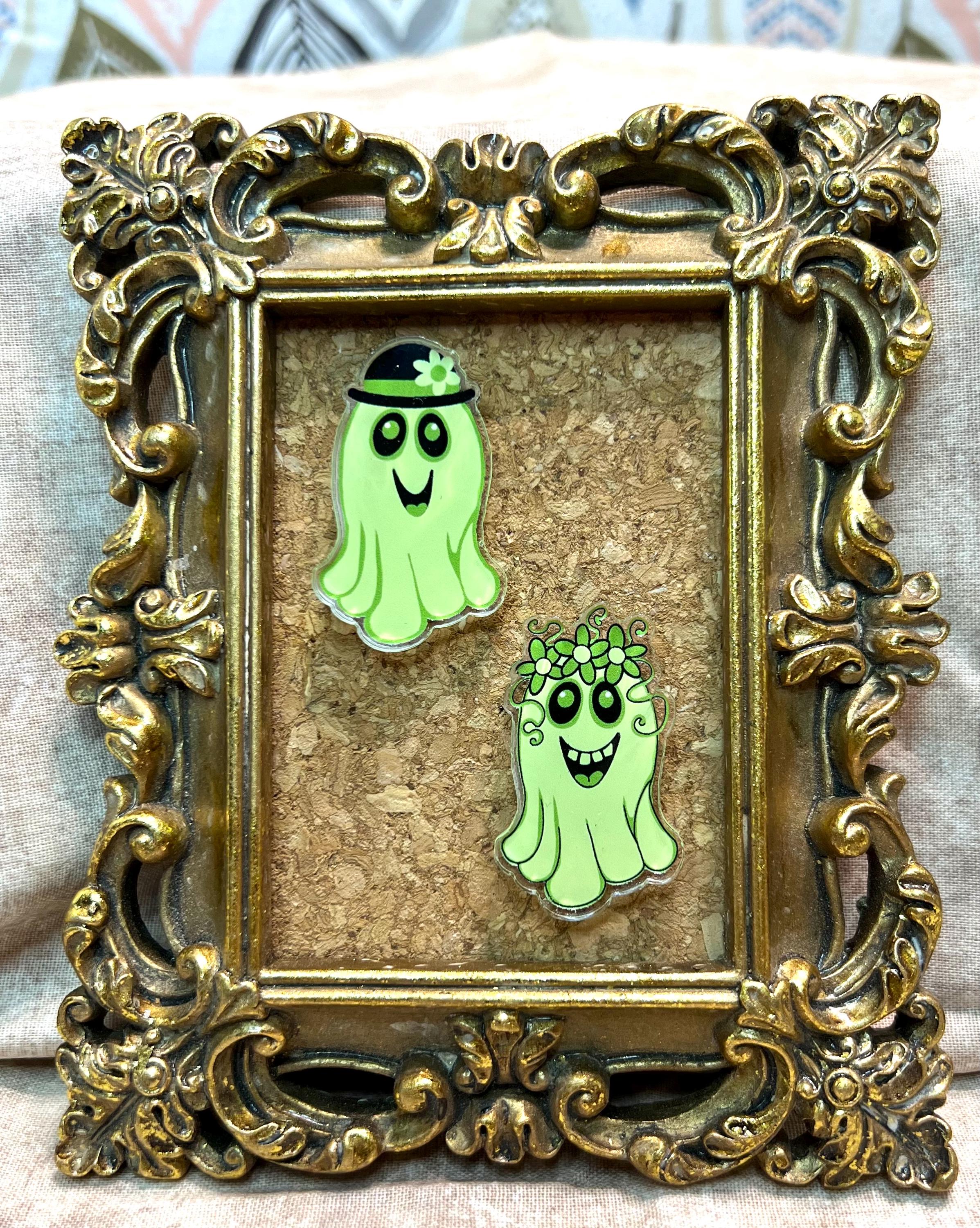 Ghost Acrylic Pin - Etsy