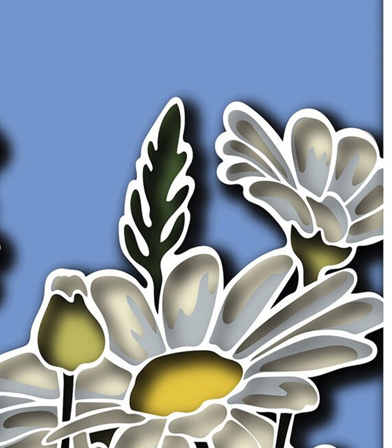 Daisy 3D Layered SVG/ Daisy Cut File for Cricut/ Daisy 3D - Etsy