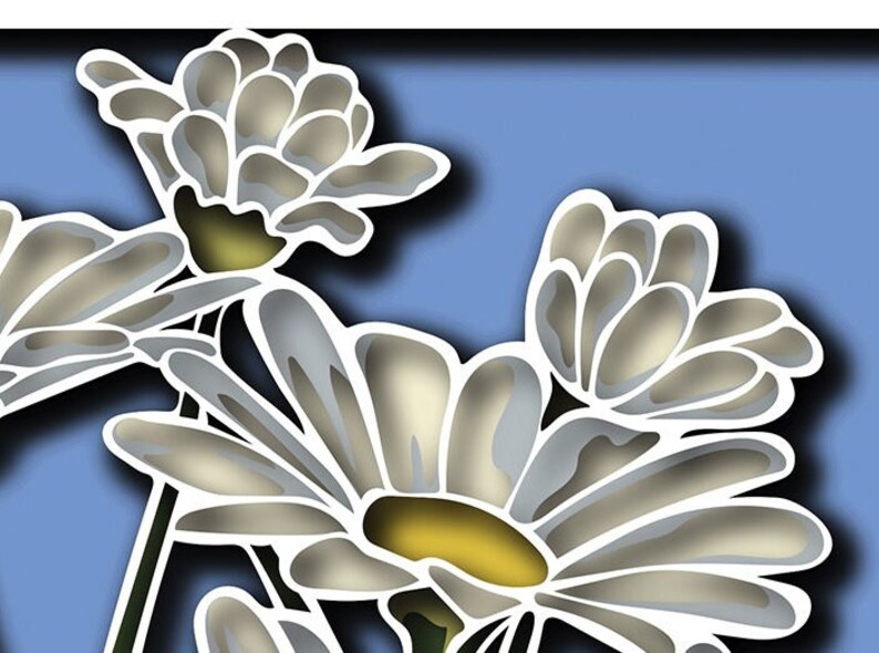 Daisy 3D Layered SVG/ Daisy Cut File for Cricut/ Daisy 3D Mandala ...