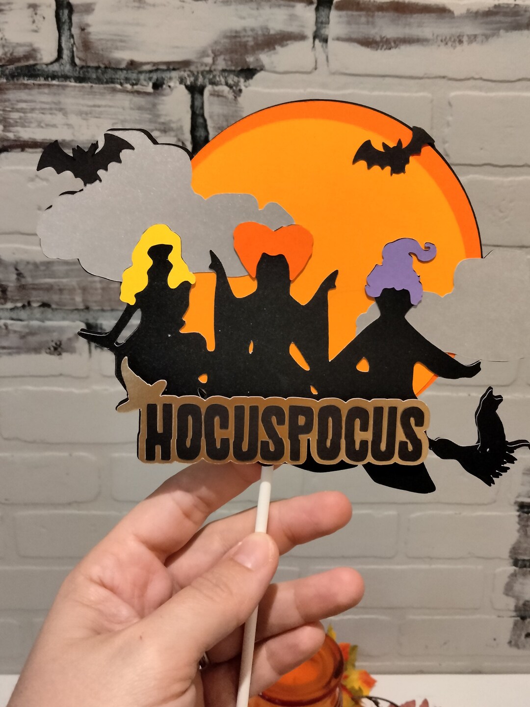 Hocus Pocus Cake Topper, Halloween Decor, Witch Cake Topper, Fall Decor ...