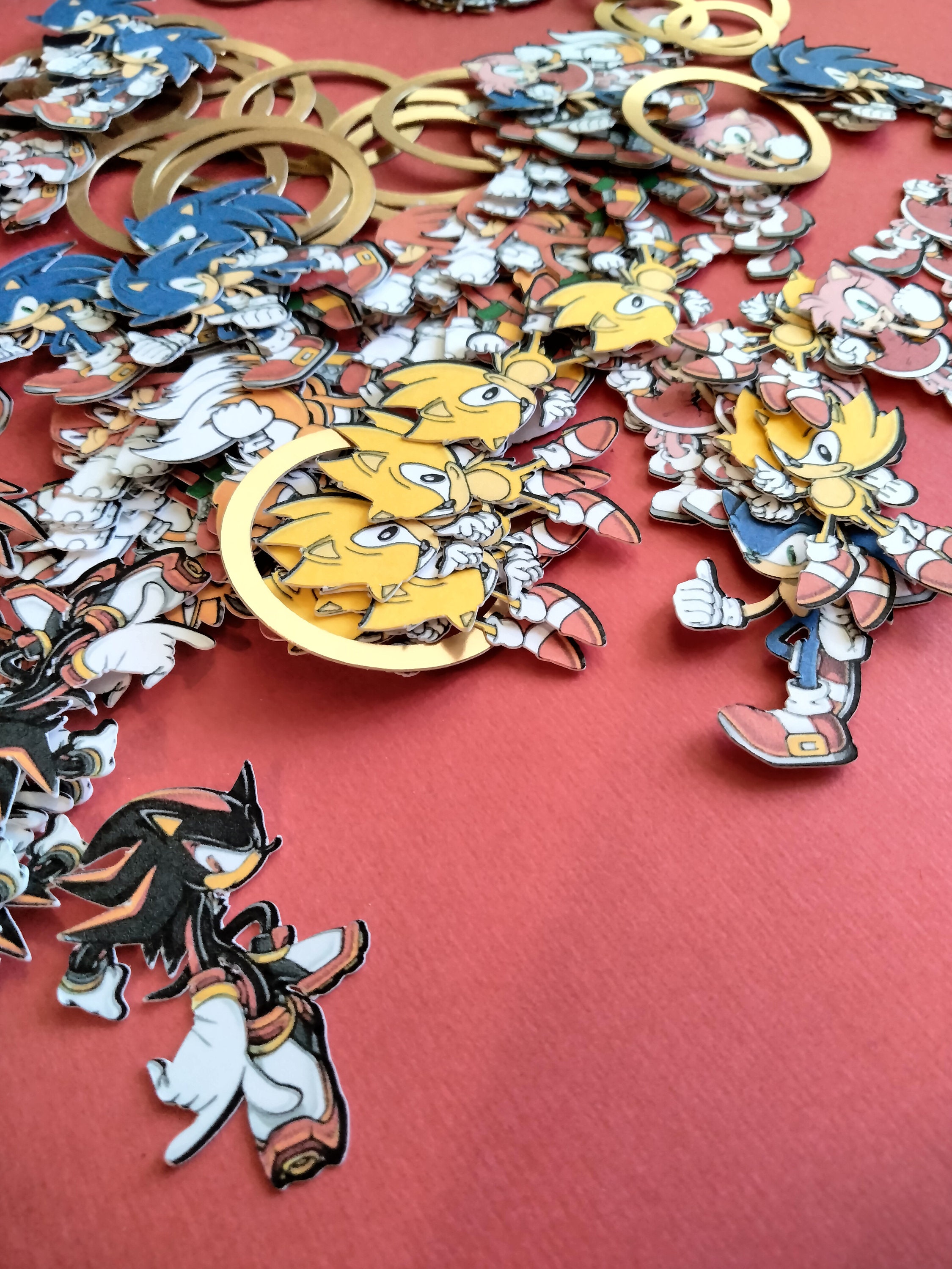 Sonic Confetti Sonic Characters Sonic Theme Sonic Birthday - Etsy Canada