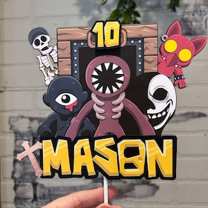 Roblox Doors Cake Topper, Figure Cake Topper, Roblox Birthday - Etsy