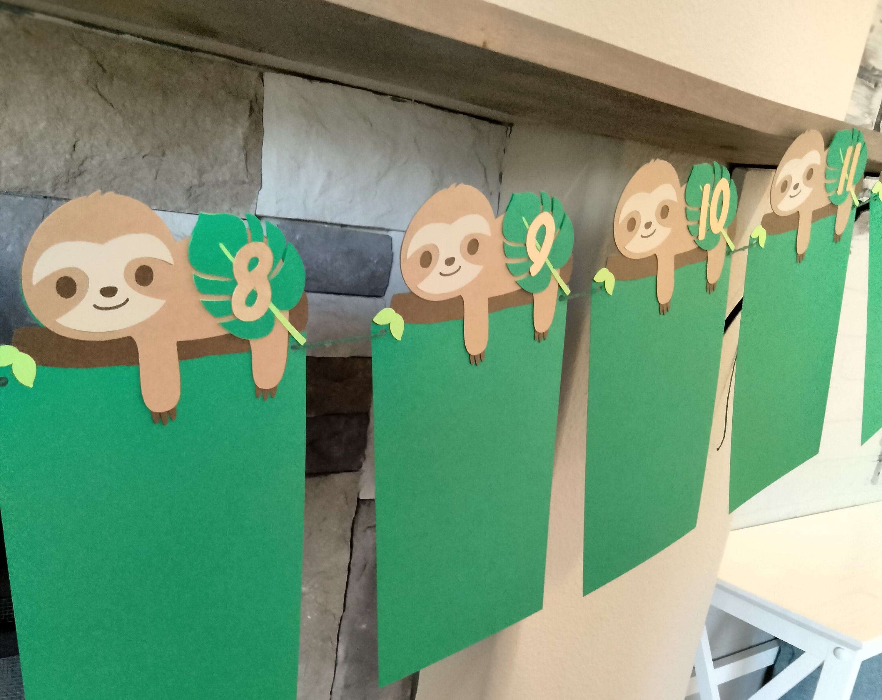 Sloth Photo Banner First Birthday Photo Photo Banner Sloth - Etsy