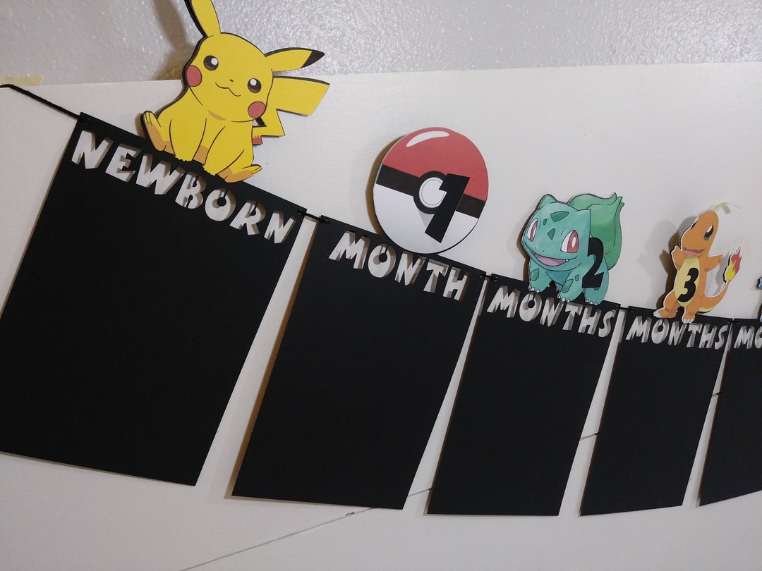 Pokemon Photo Banner / Pokemon Banner / Pokemon Birthday - Etsy