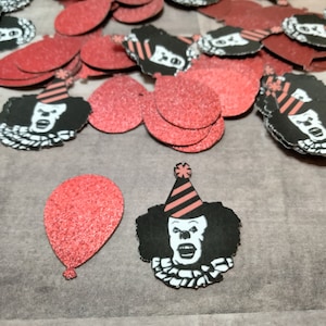 Pennywise Confetti, IT Birthday, Horror Theme, Scary Clown Confetti ...