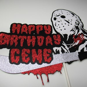 Jason Cake Topper - Friday the 13th Decor - Horror Theme - Halloween - Etsy