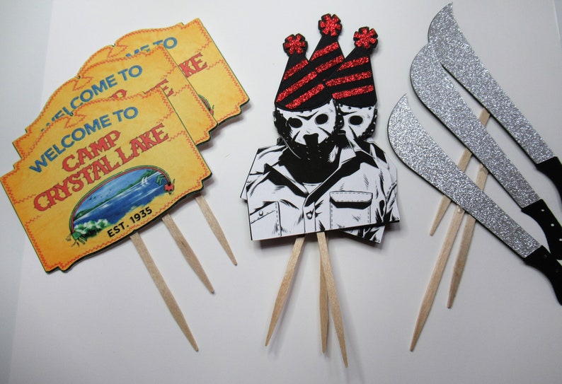 Jason Cupcake Toppers - Friday the 13th Decor - Horror Theme ...
