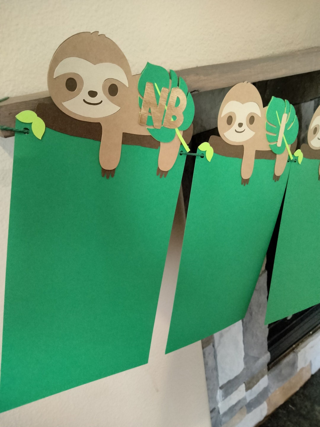 Sloth Photo Banner, First Birthday Photo Photo Banner, Sloth Picture ...