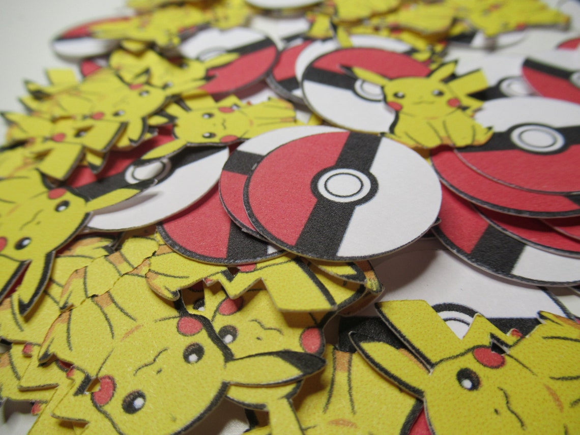 Pokemon Confetti Pokemon Birthday Table Decor | Etsy
