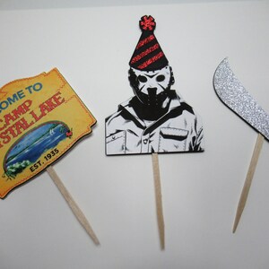 Jason Cupcake Toppers - Friday the 13th Decor - Horror Theme ...