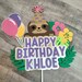 Sloth Cake Topper, Sloth Birthday Theme, Flower Sloth Cake Topper, Girl ...