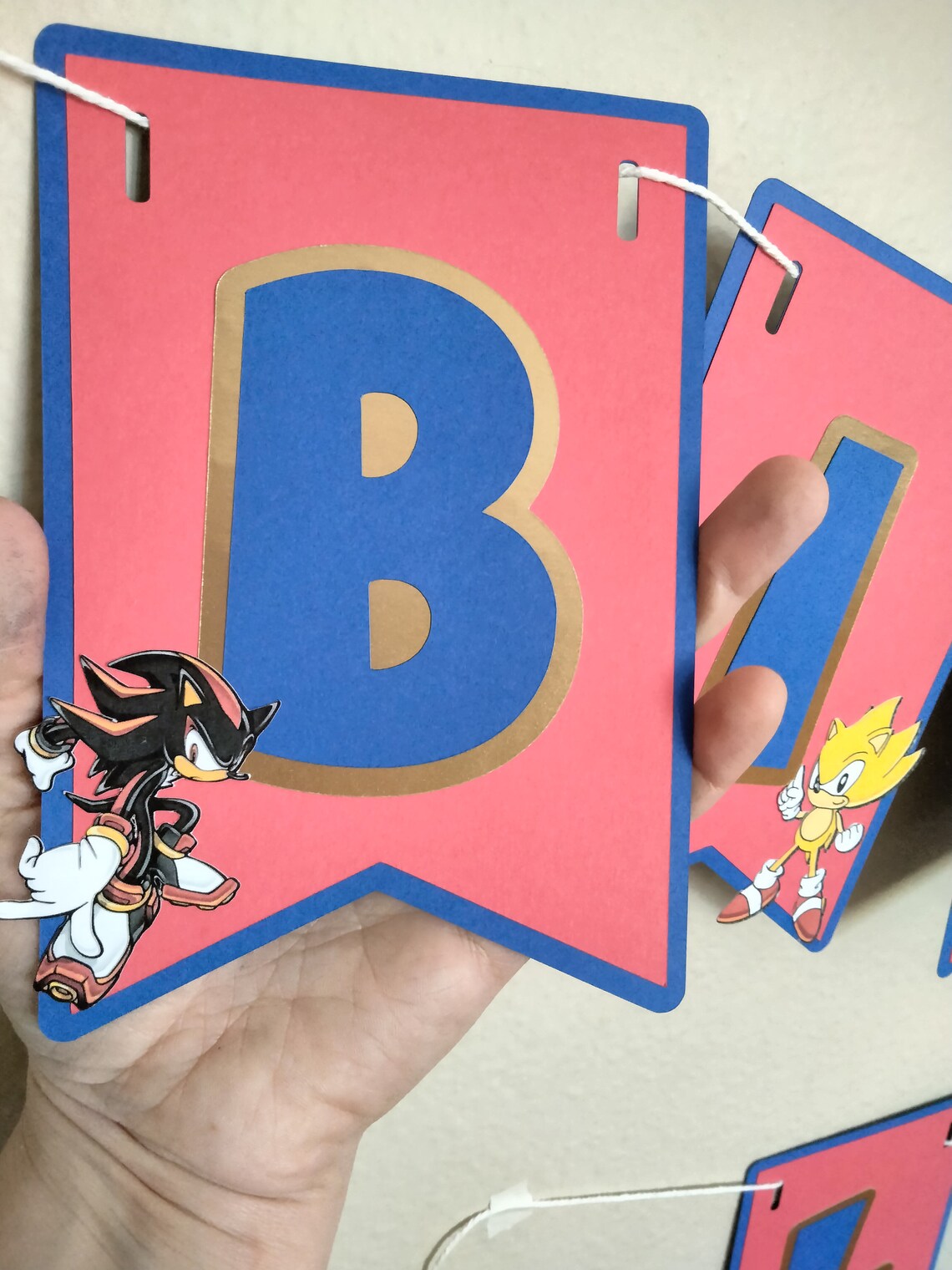 Sonic the Hedgehog Birthday Banner. Sonic Party Sonic - Etsy