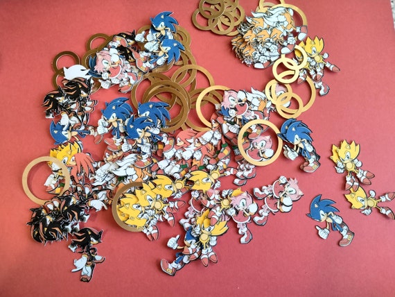 Sonic Confetti Sonic Characters Sonic Theme Sonic Birthday - Etsy