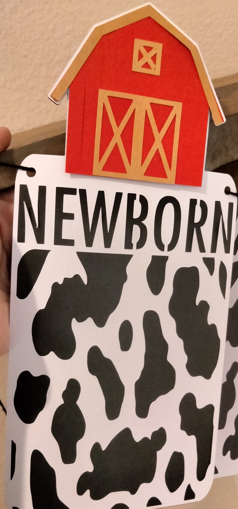 Farm Monthly Photo Banner Barnyard Theme First Year Photo Banner ...