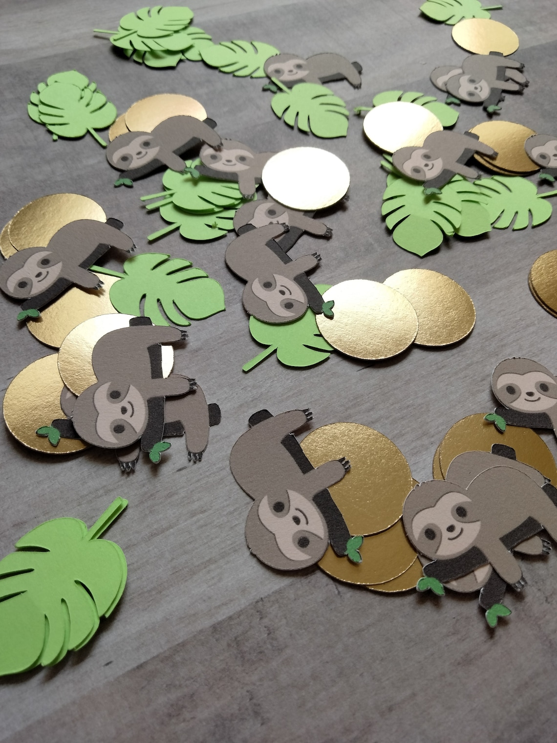 Sloth Jungle Confetti Sloth Table Decor Sloth Birthday - Etsy