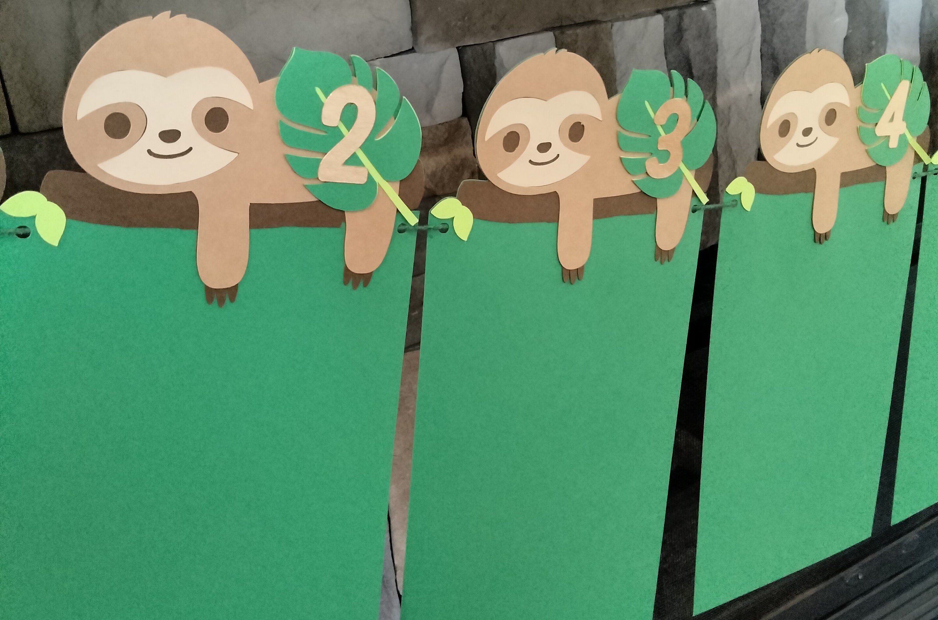 Sloth Photo Banner First Birthday Photo Photo Banner Sloth - Etsy