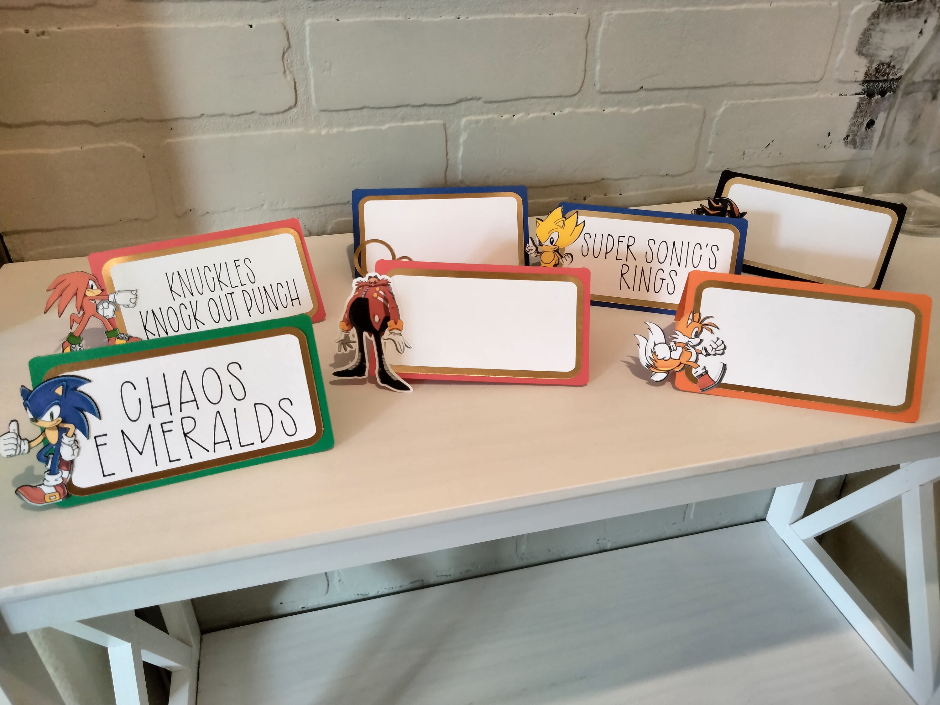 Sonic Food Labels Super Sonic Birthday Sonic the Hedgehog - Etsy