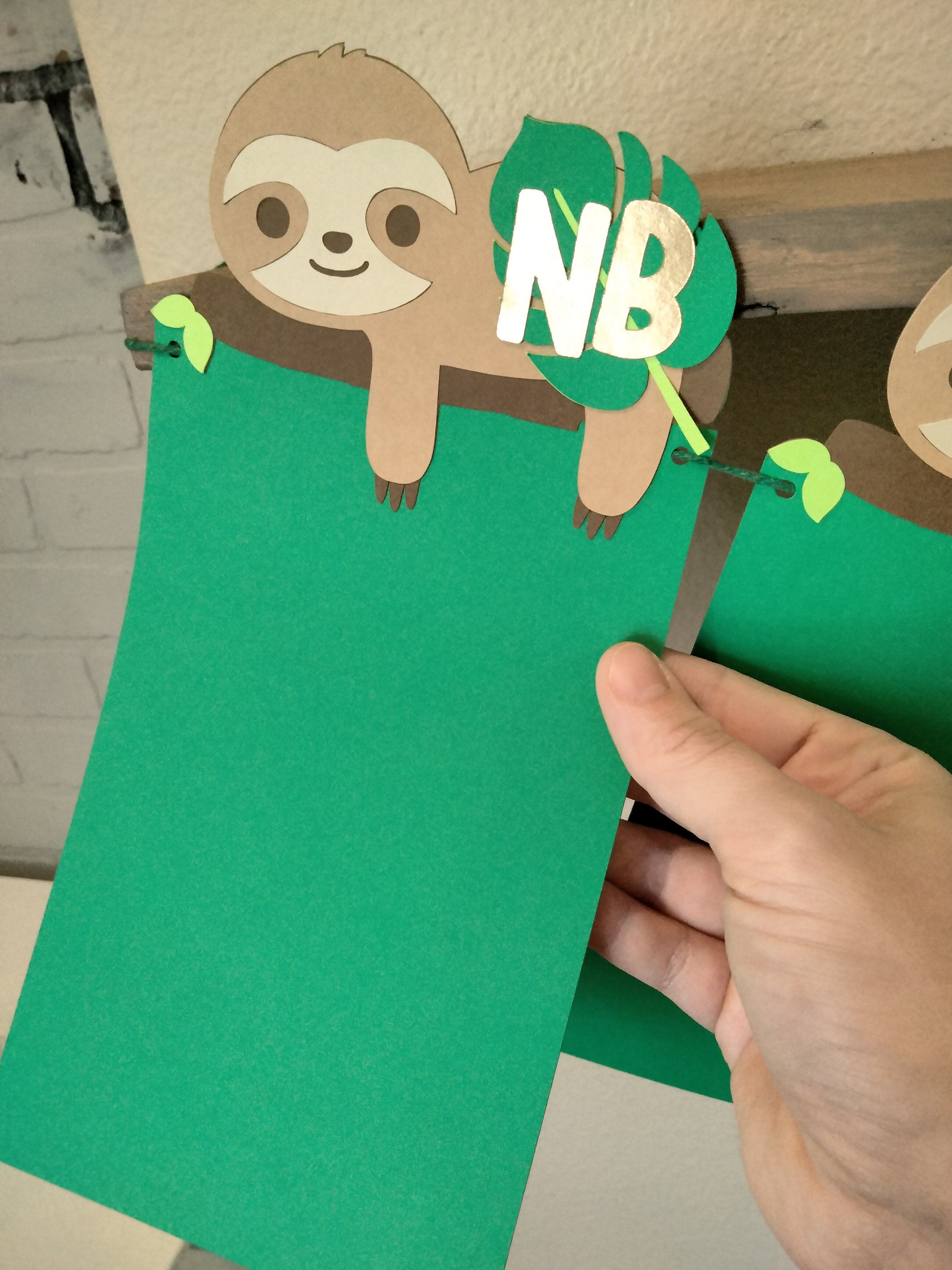 Sloth Photo Banner, First Birthday Photo Photo Banner, Sloth Picture ...