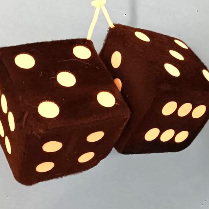Fuzzy Dice - Etsy