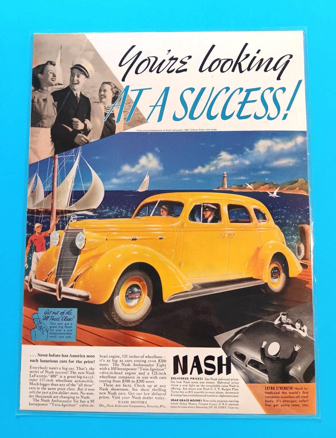 Nash Automobile Ad From Look Magazine 10X14 Laminated - Etsy