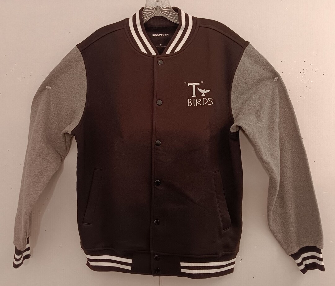 T-birds Letterman Jacket. Embroidered Left Chest & Full Back - Etsy