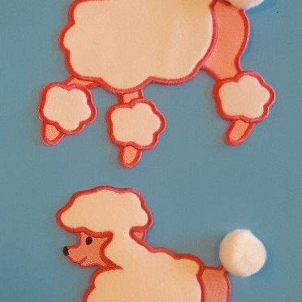 Poodle Applique - Etsy