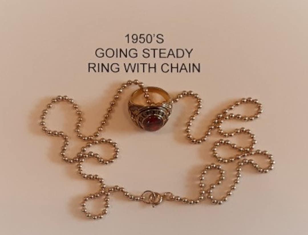 1950's Going Steady Ring. Back in the High School Days Very Popular ...