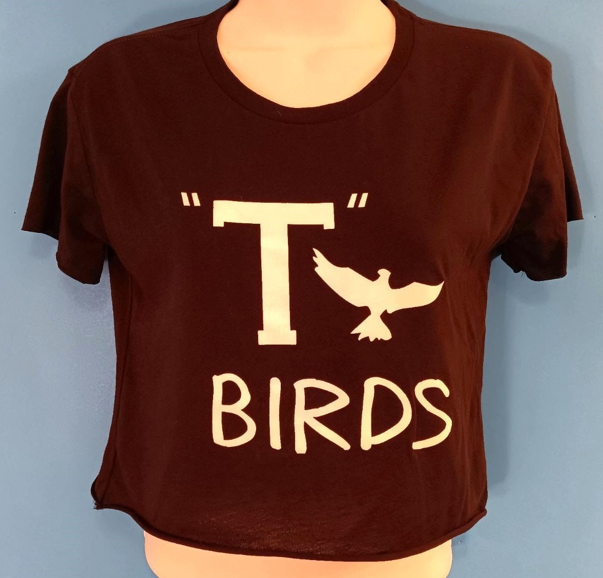T-birds Crop Top. From the Movie Grease. Screen Printed on Front Only ...