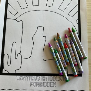 Leviticus 19: Idolatry Forbidden, Coloring Page, Digital Download ...