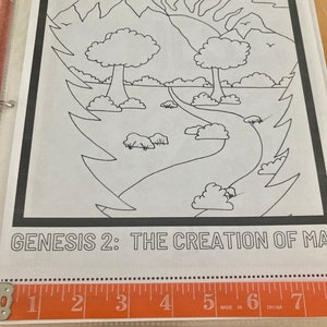 Genesis 2 the Creation of Man Coloring Page, Digital Download Coloring ...