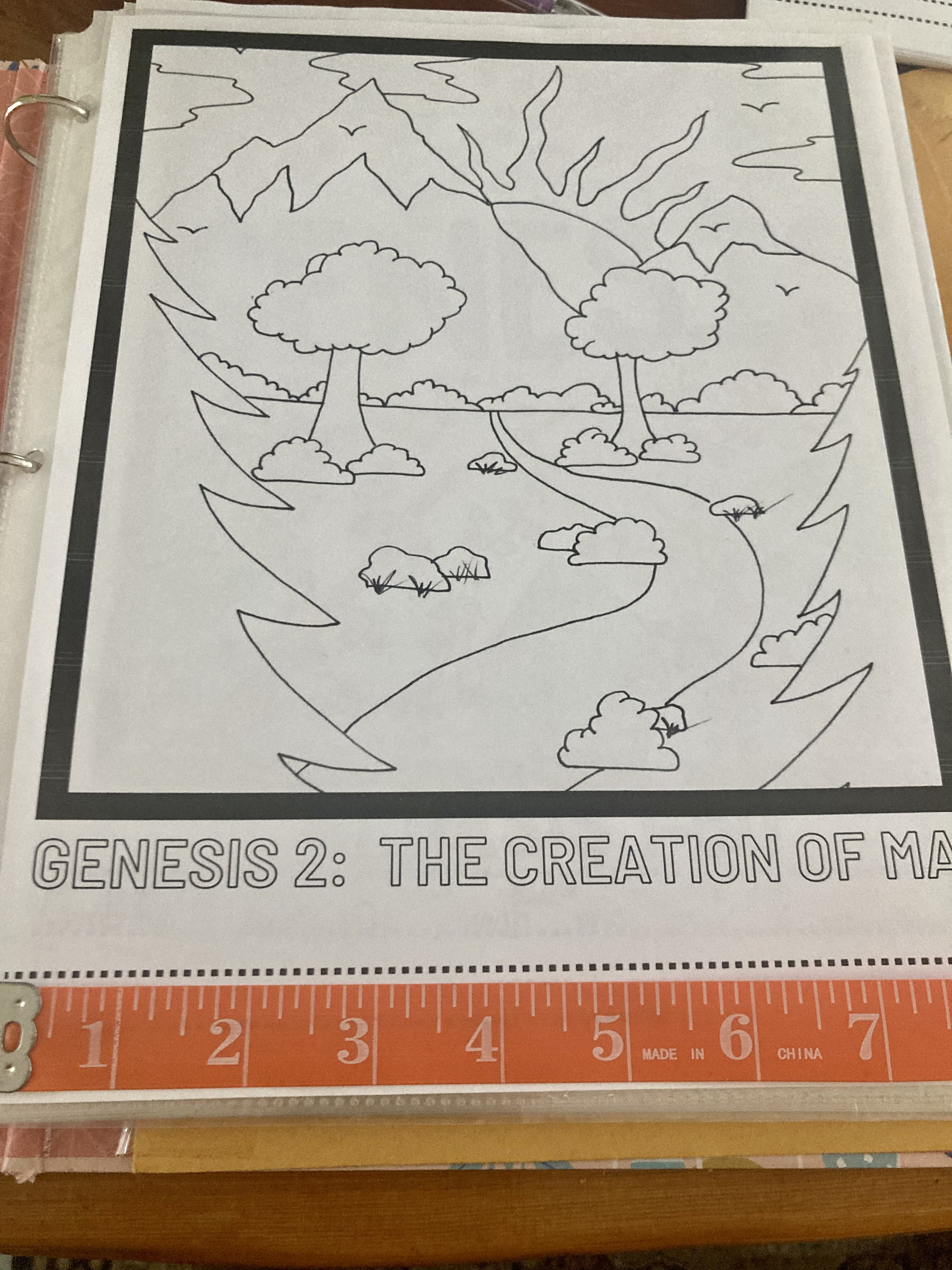 Genesis 2 the Creation of Man Coloring Page, Digital Download Coloring ...