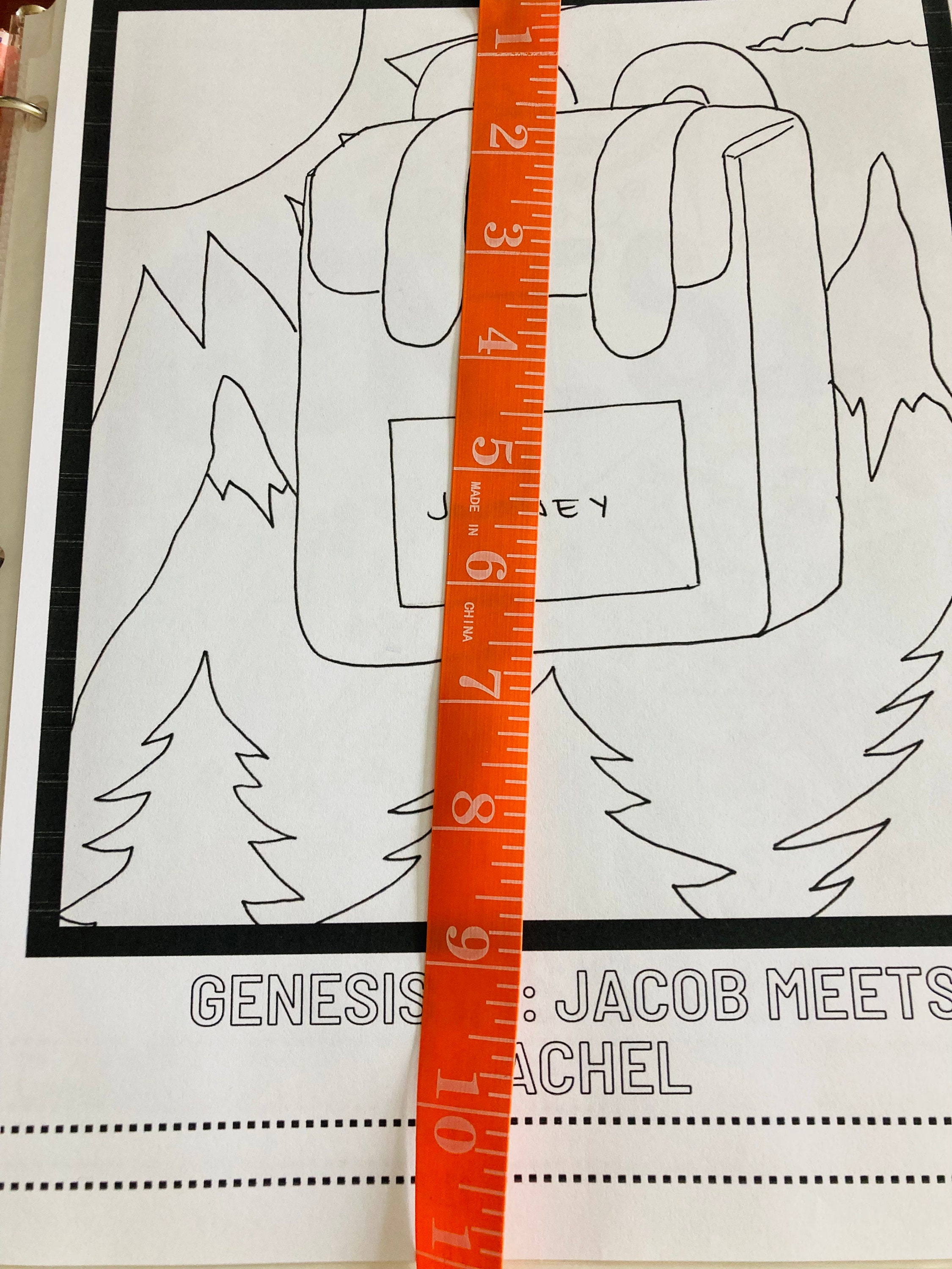 Genesis 29: Jacob Meets Rachel, A Digital Download Coloring Page, Print ...