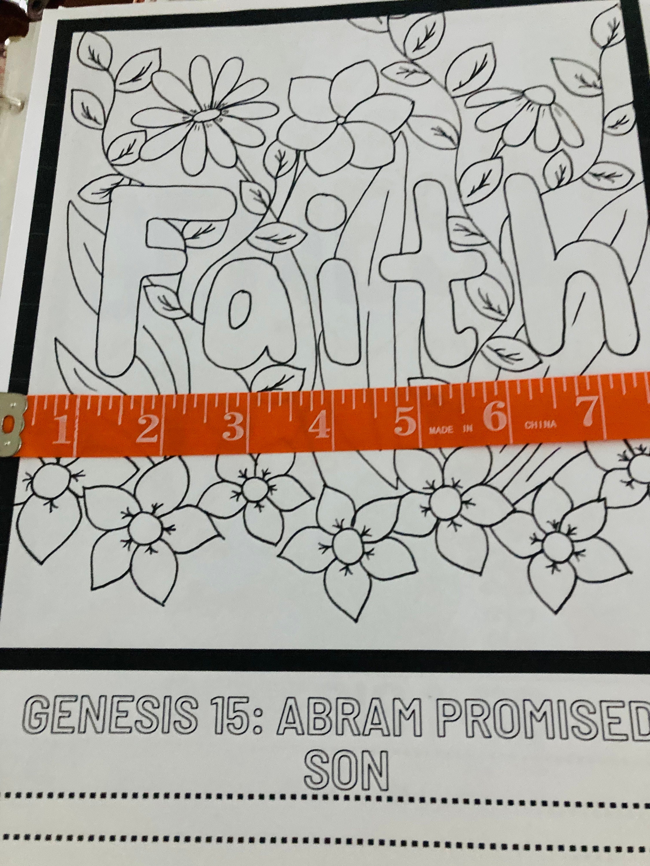 Genesis 15: Abram Promised A Son, A Digital Download Coloring Page ...