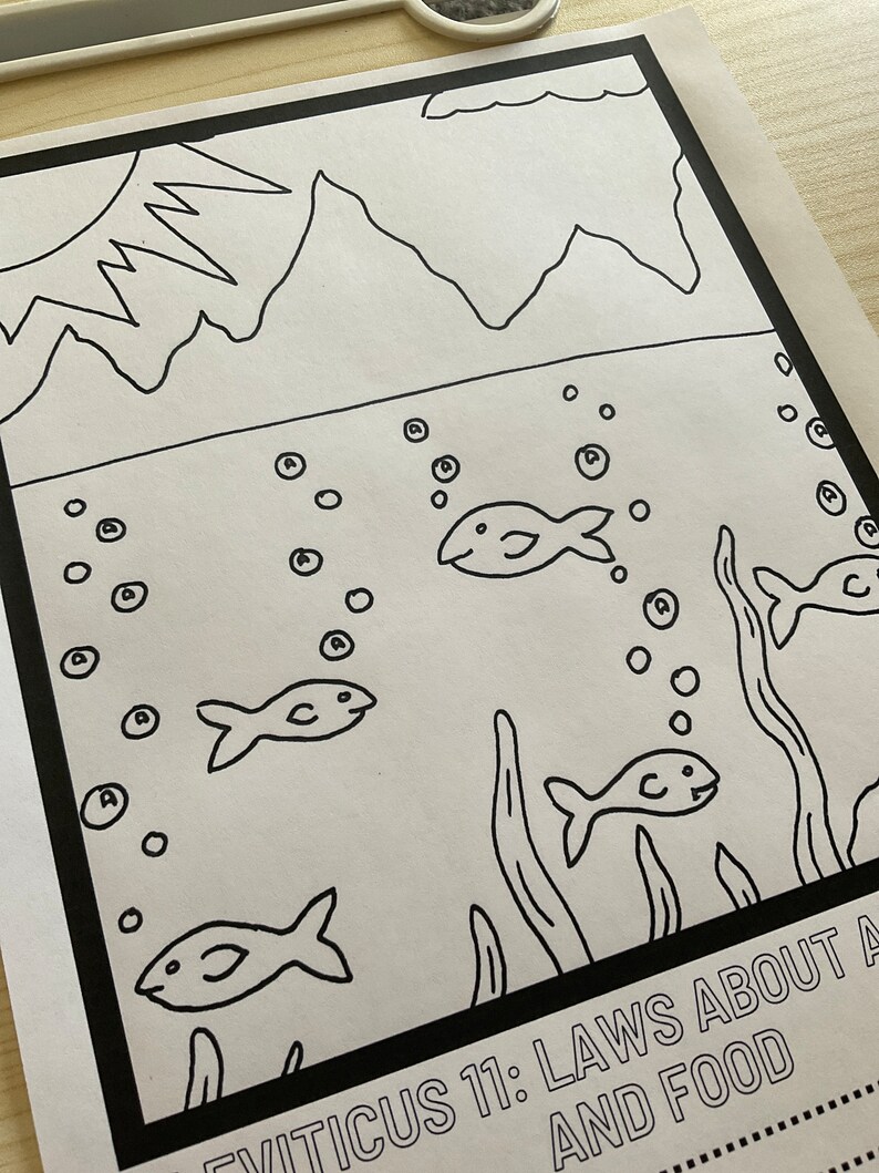 Leviticus 11: Laws About Animals and Food – Printable Bible Coloring ...