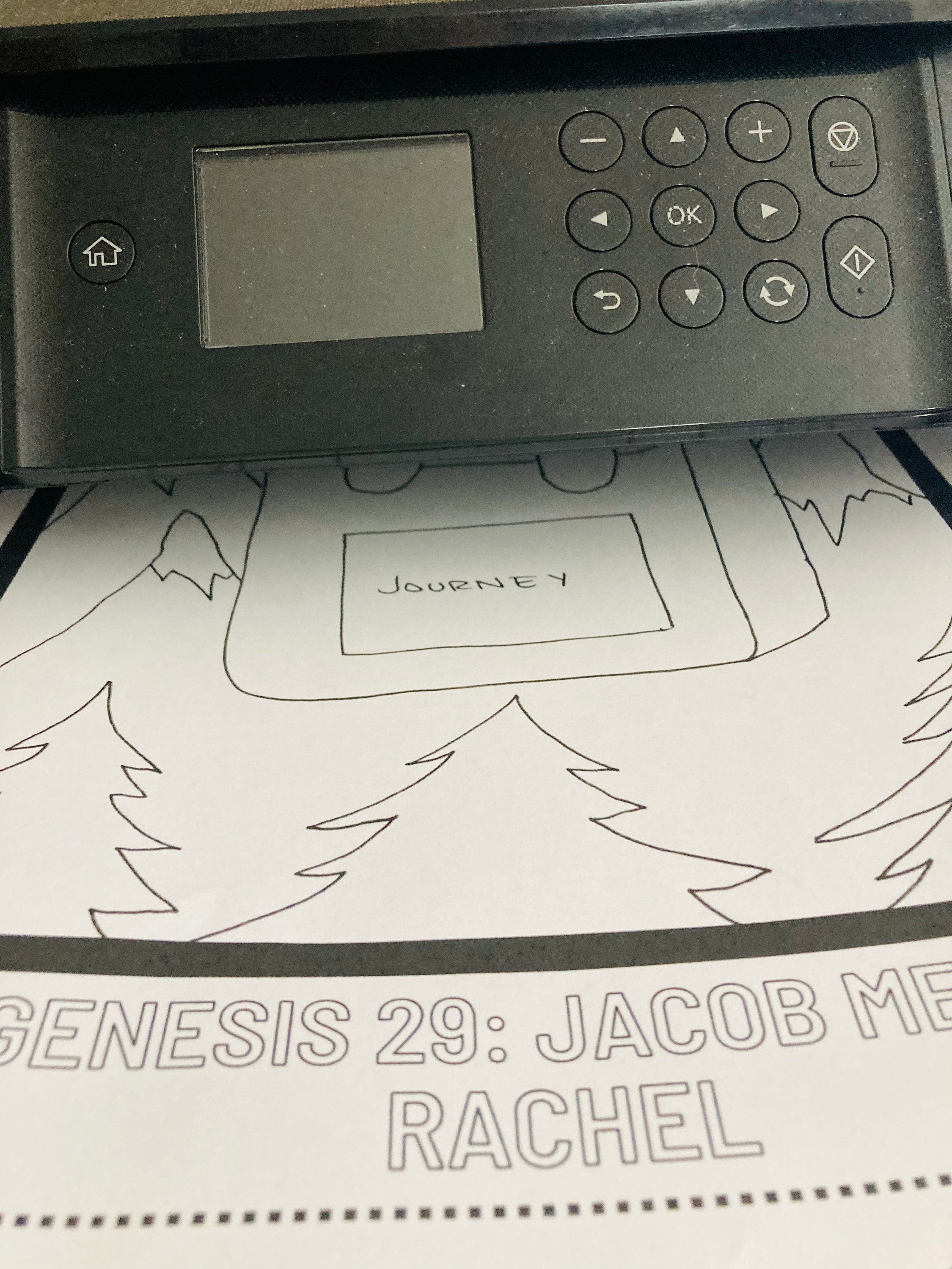 Genesis 29: Jacob Meets Rachel, A Digital Download Coloring Page, Print ...