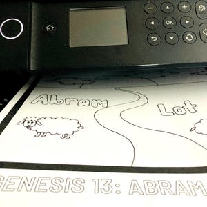 Genesis 13 Coloring Page - Abram and Lot | Printable Bible Study ...