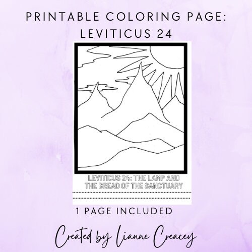 Leviticus 24: the Lamp and the Bread of the Sanctuary, Digital Download ...