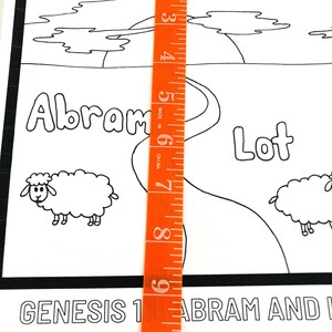 Genesis 13 Coloring Page - Abram and Lot | Printable Bible Study ...