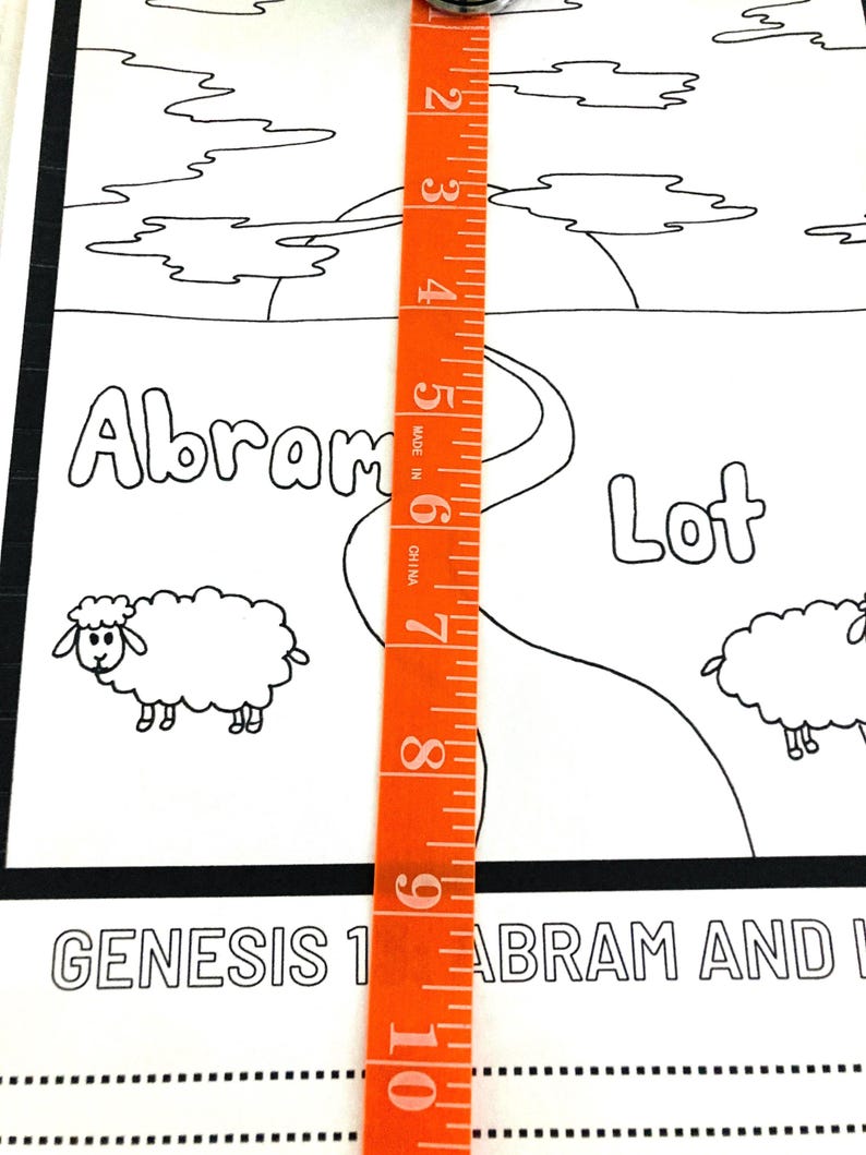 Abram and Lot Coloring Page: Genesis 13 Bible Story (digital Download ...