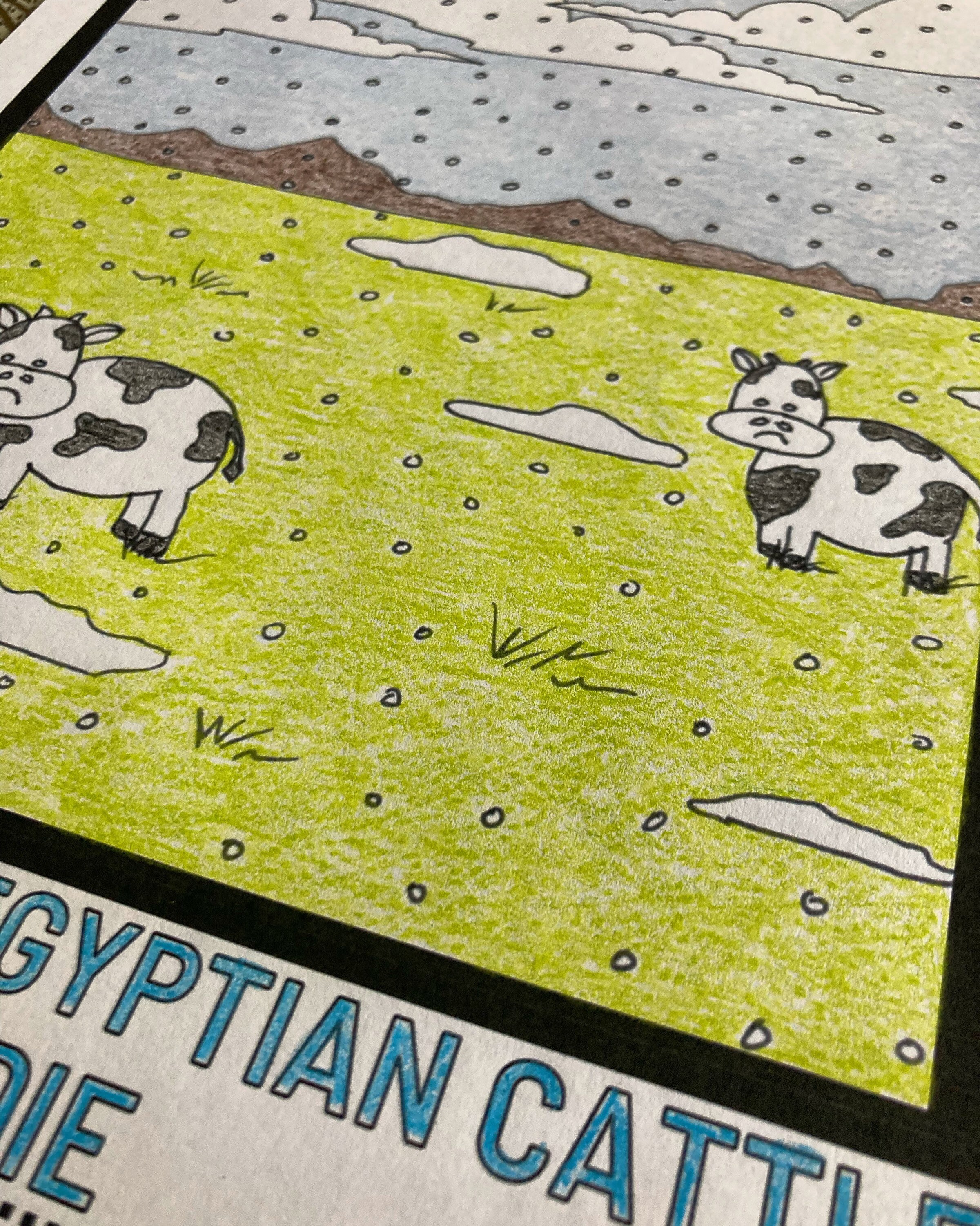 Exodus 9: Egyptians Cattle Die, Digital Coloring Page, Digital Download ...