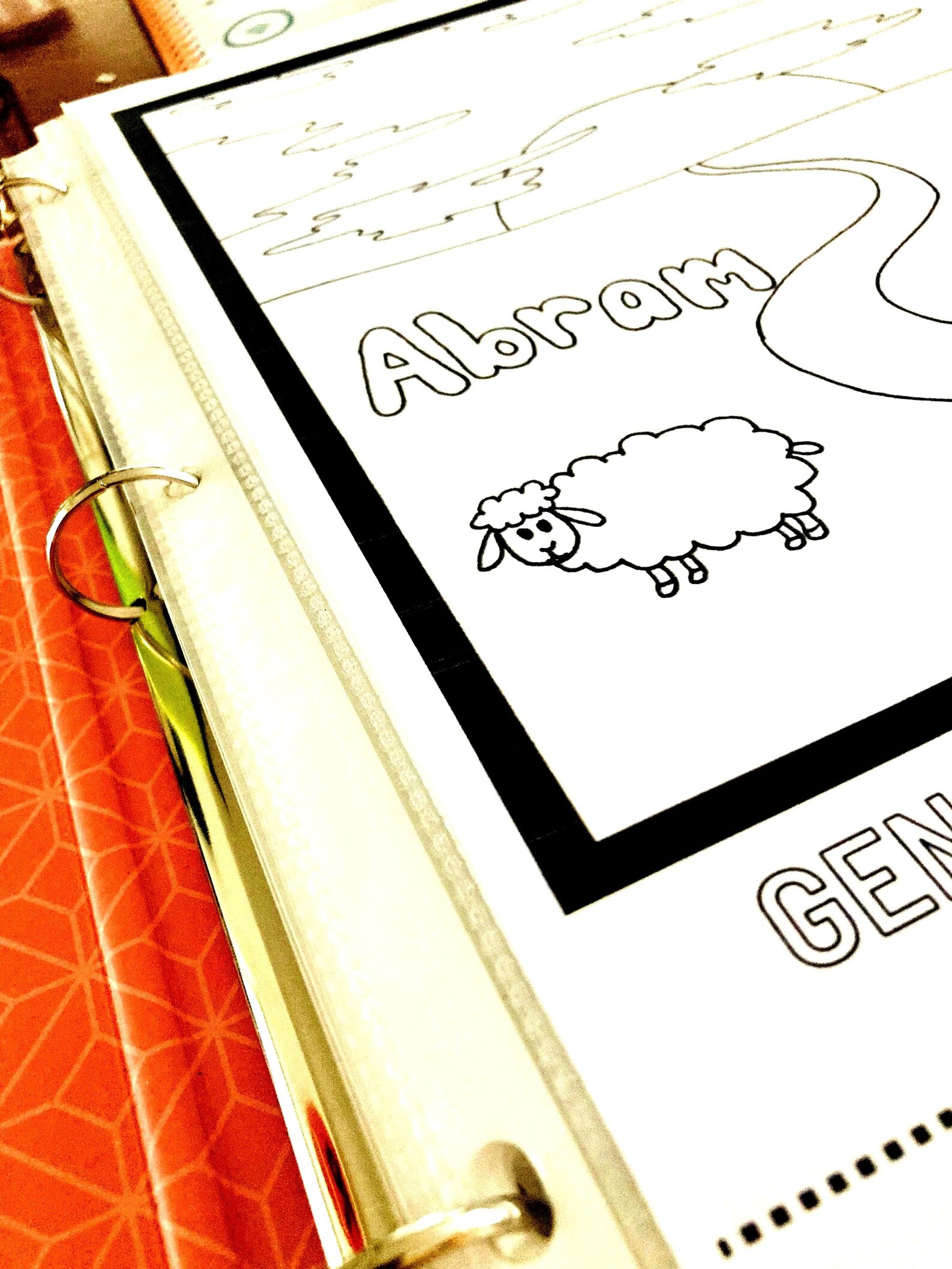 Genesis 13 Coloring Page - Abram and Lot | Printable Bible Study ...