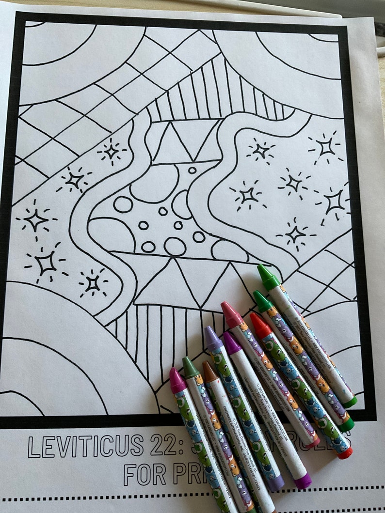 Leviticus 22: Sundry Rules for Priests, Digital Download, Coloring Page ...