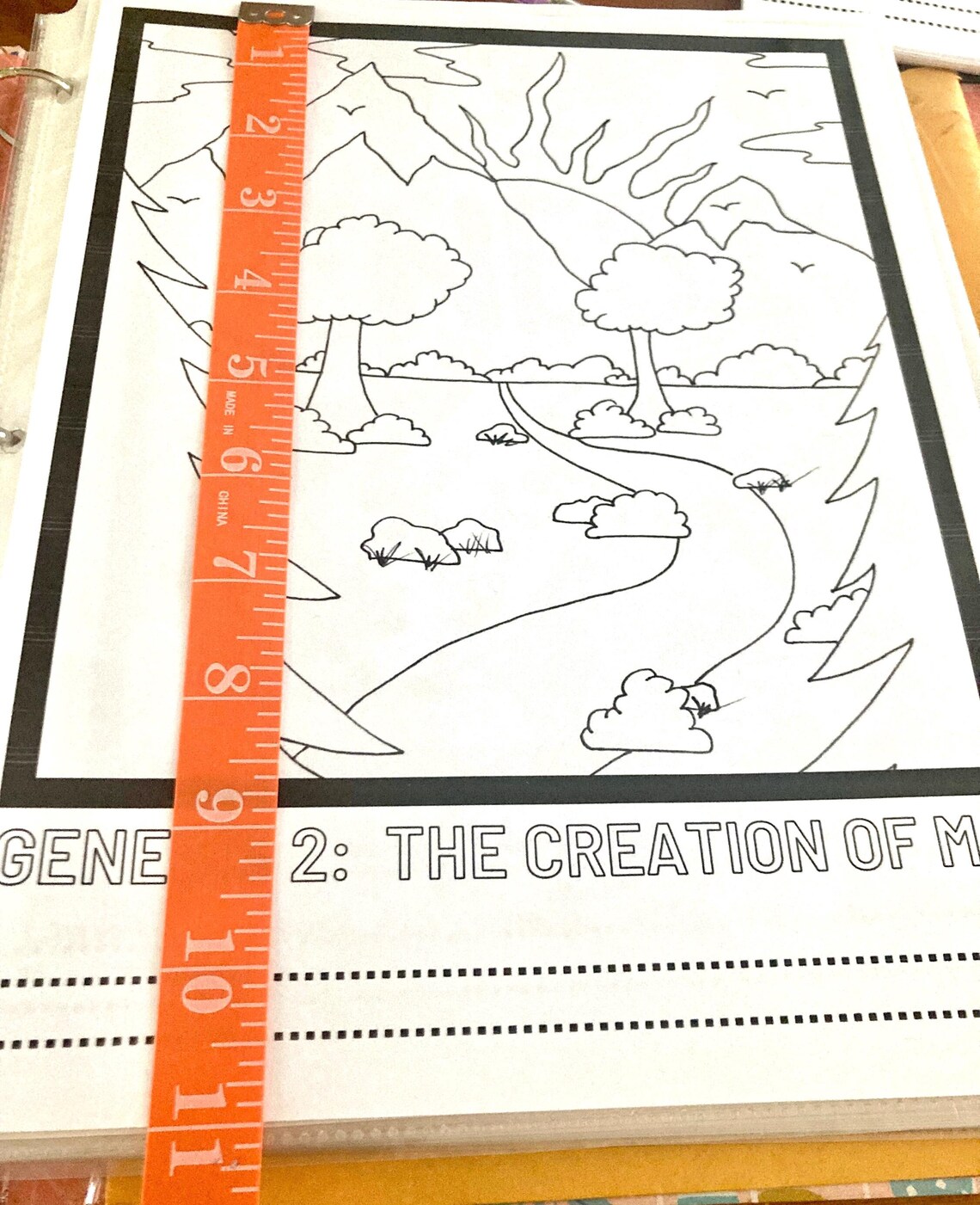 Genesis 2 the Creation of Man Coloring Page, Digital Download Coloring ...